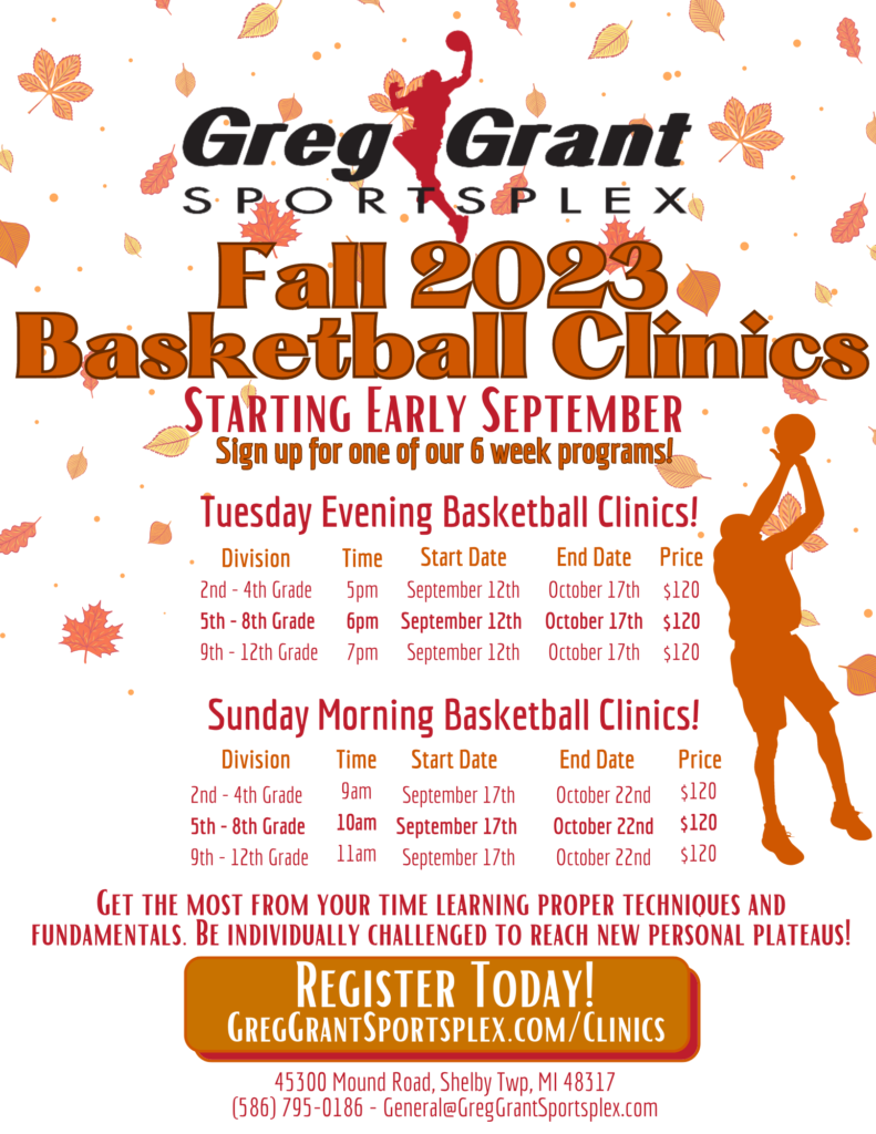 Basketball Clinics - Greg Grant Sportsplex