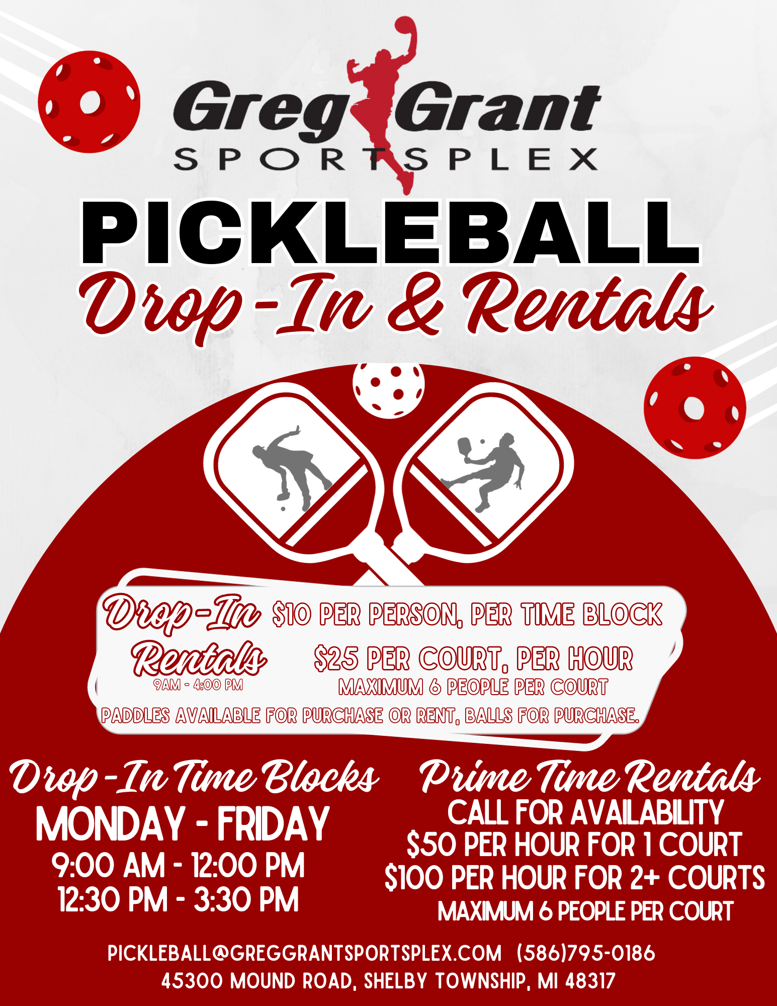 Pickleball - Greg Grant Sportsplex