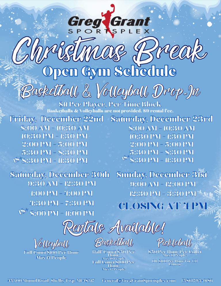 Events - Greg Grant Sportsplex