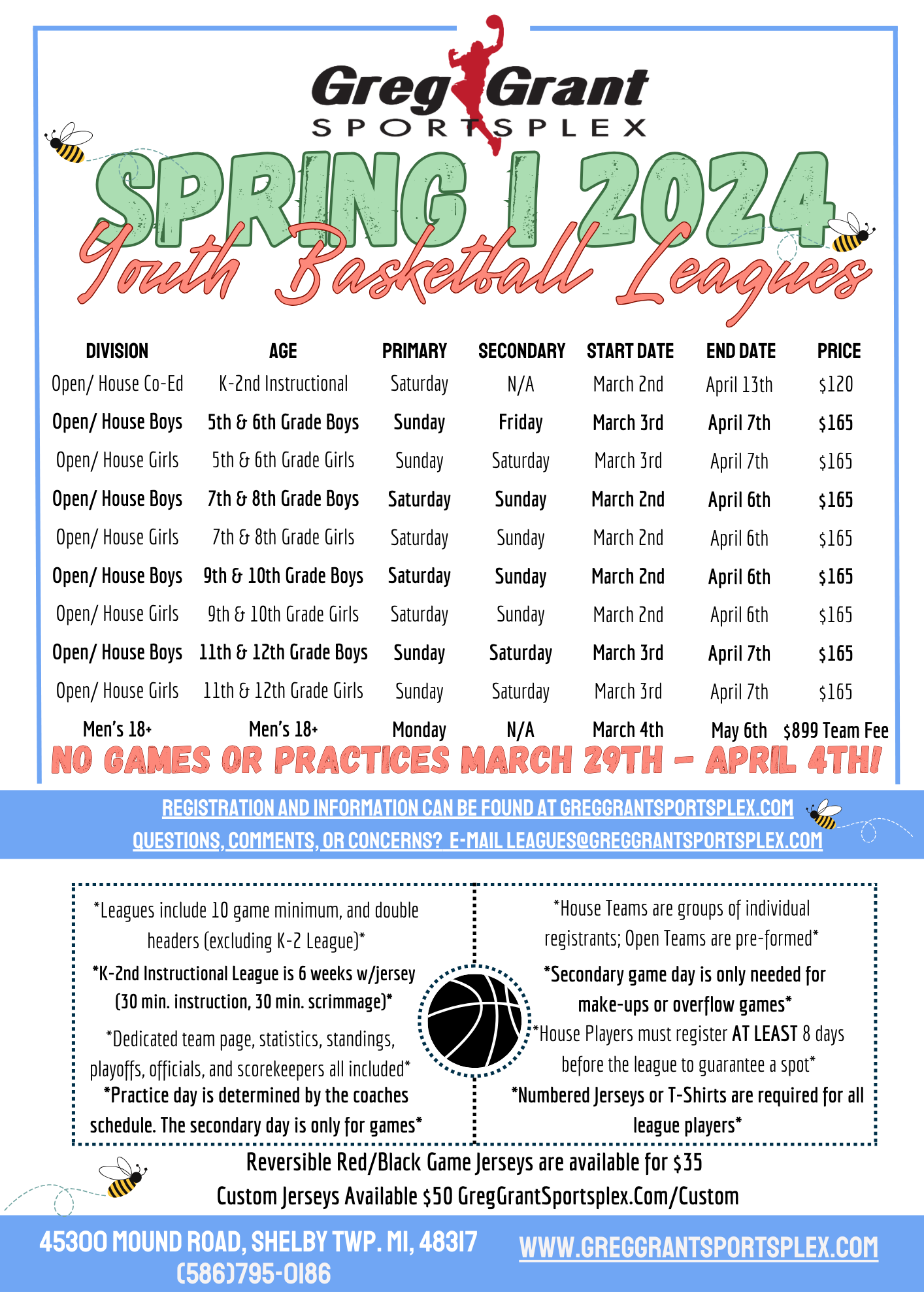 Spring I 2024 - Greg Grant Sportsplex