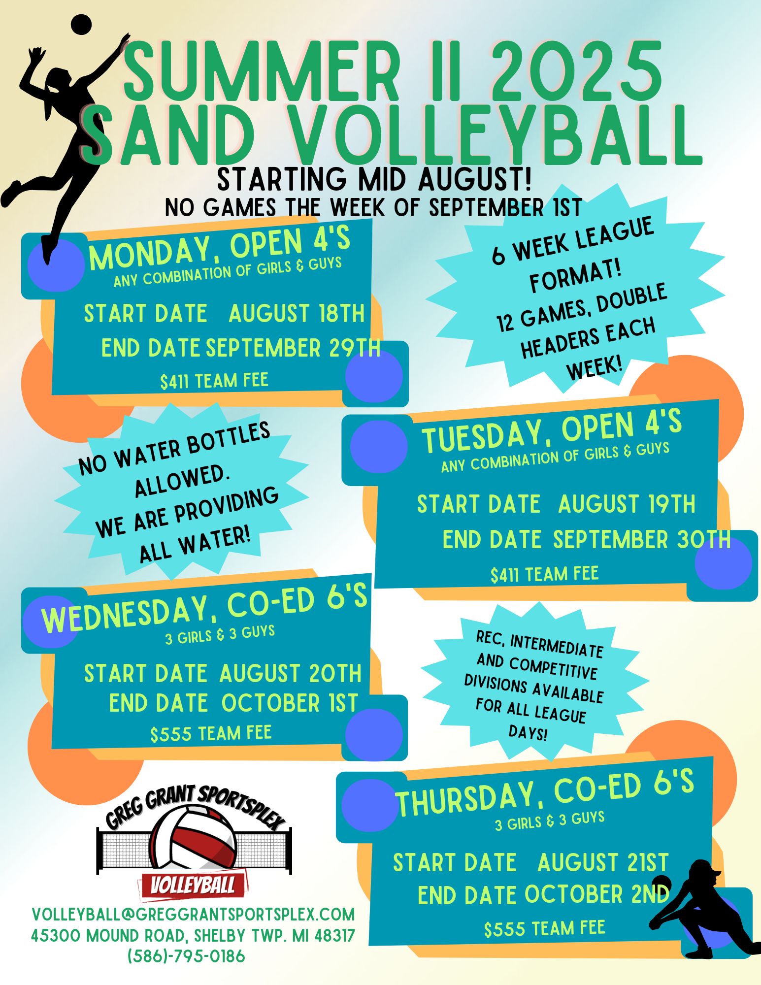 Summer II Adult Sand VB 2025 - Greg Grant Sportsplex