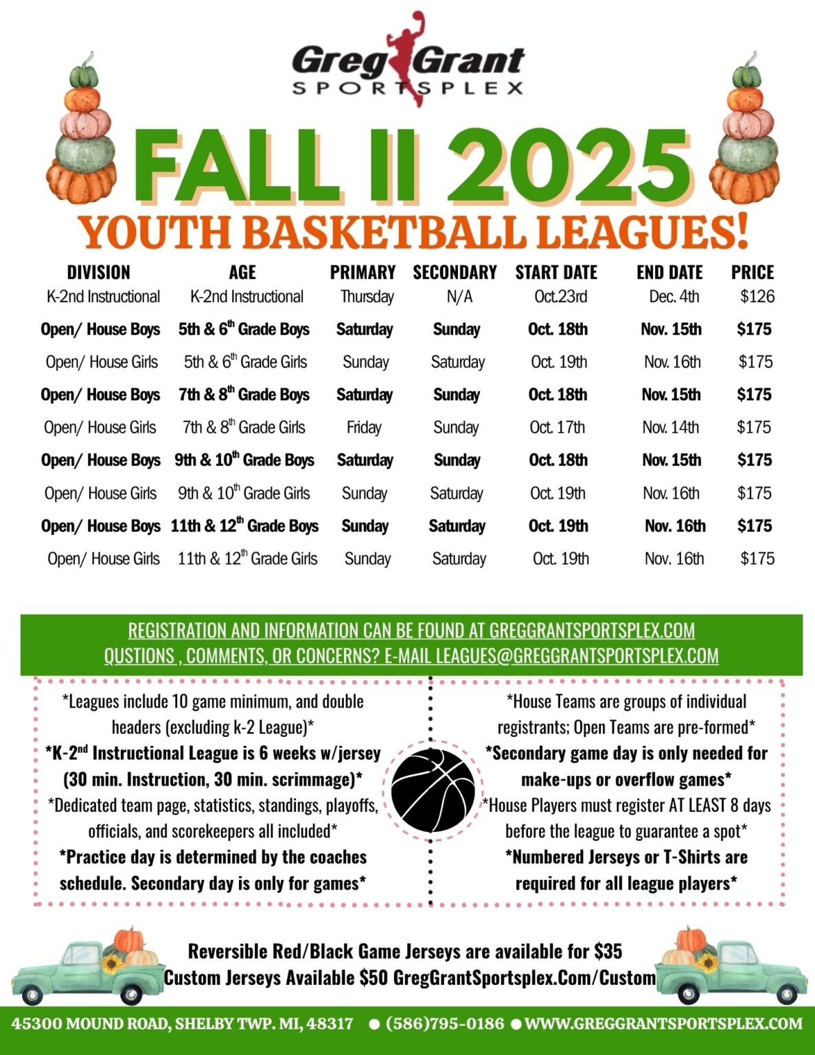 Fall Il 2025 - Greg Grant Sportsplex